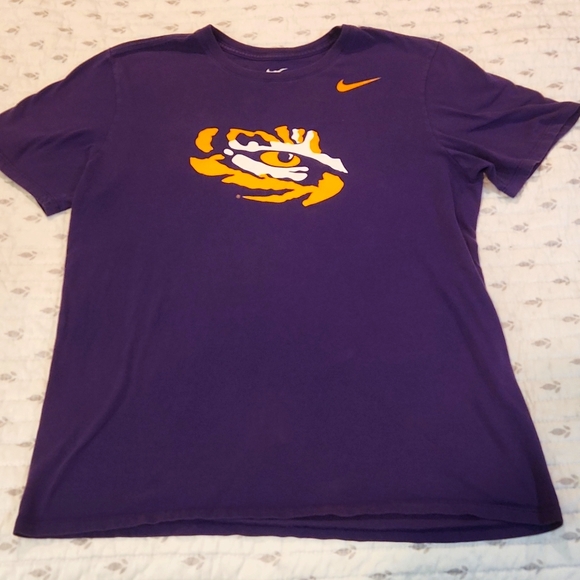 Nike | Tops | Nike Lsu Eye Of The Tiger Tee Shirt In Good Condition ...